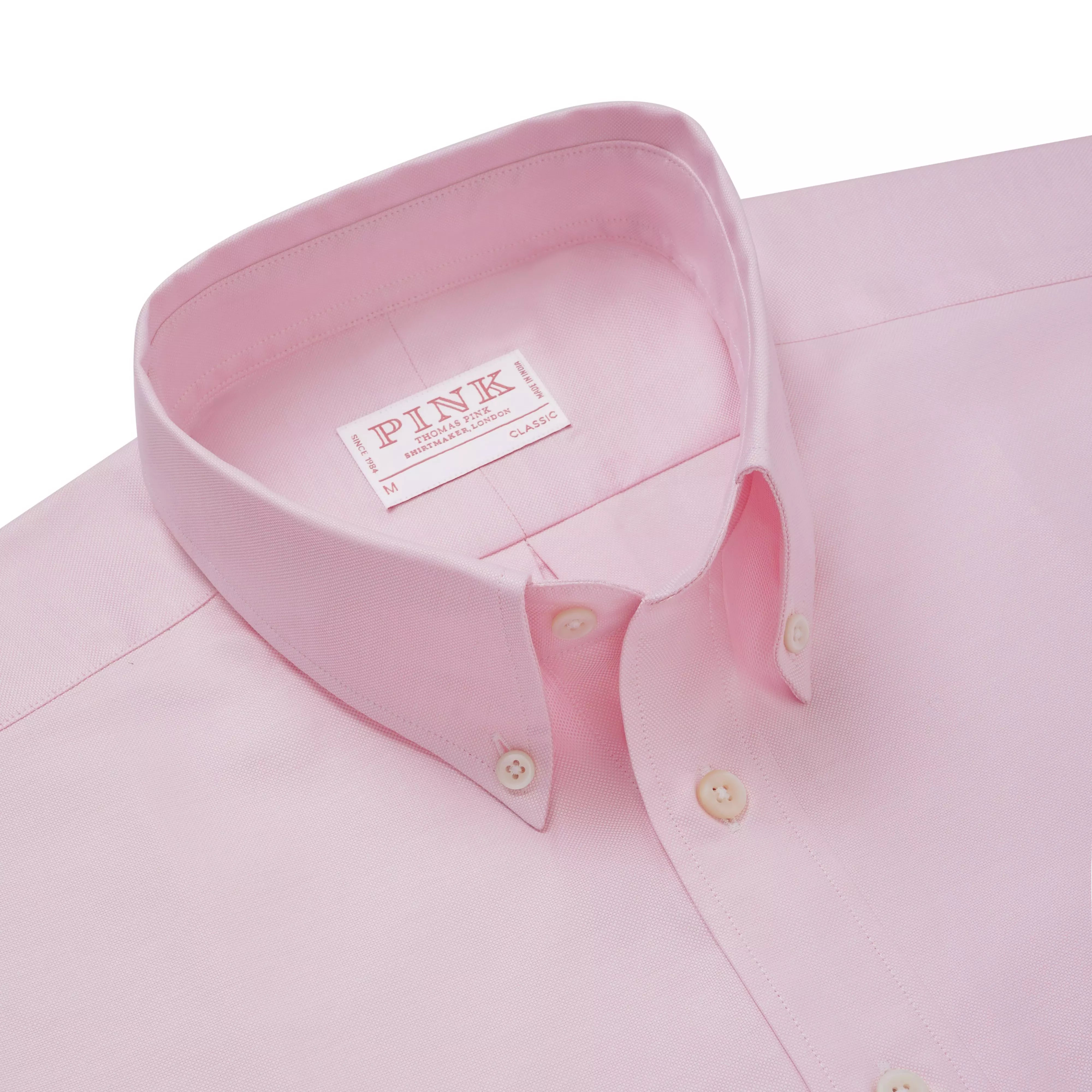Pale Pink Classic Fit Smart Casual Button Down Weekend Oxford Shirt – Thomas Pink