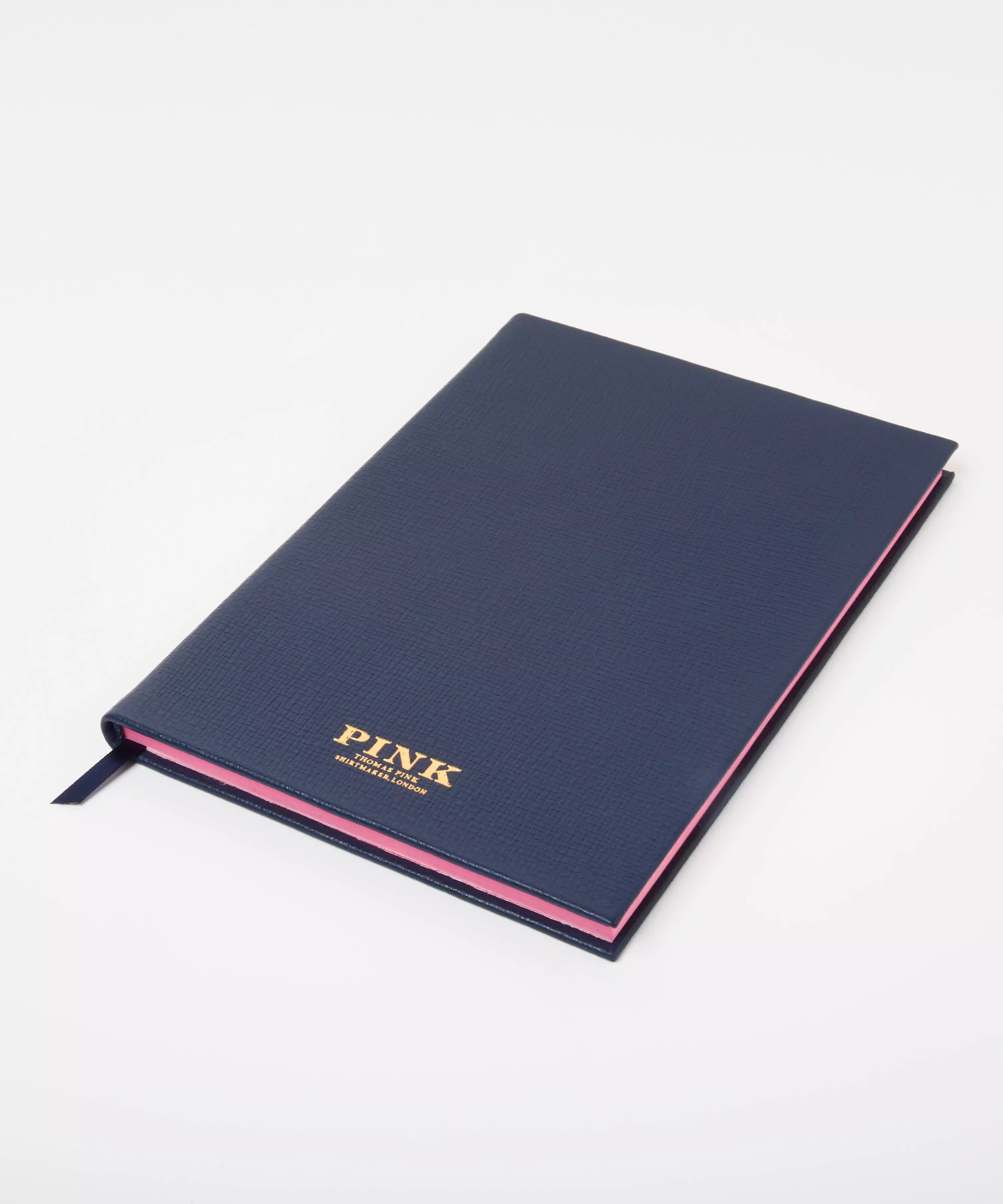 Navy Blue A5 Leather Bound Notebook – Thomas Pink